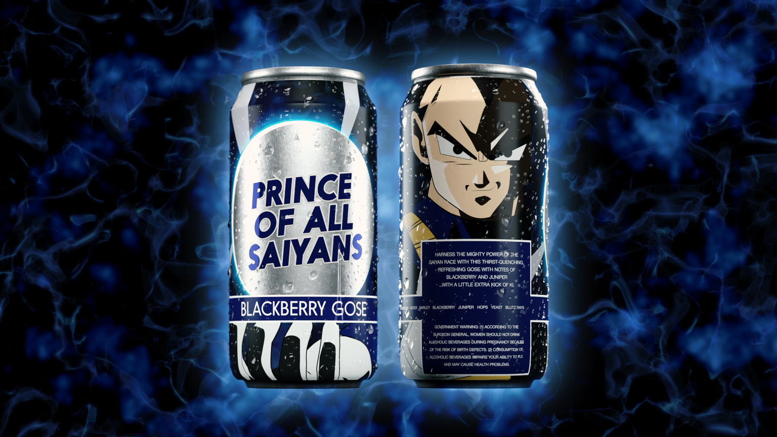 Dragon Ball Z - Vegeta - 3D Beer Can - Omnislash Visual
